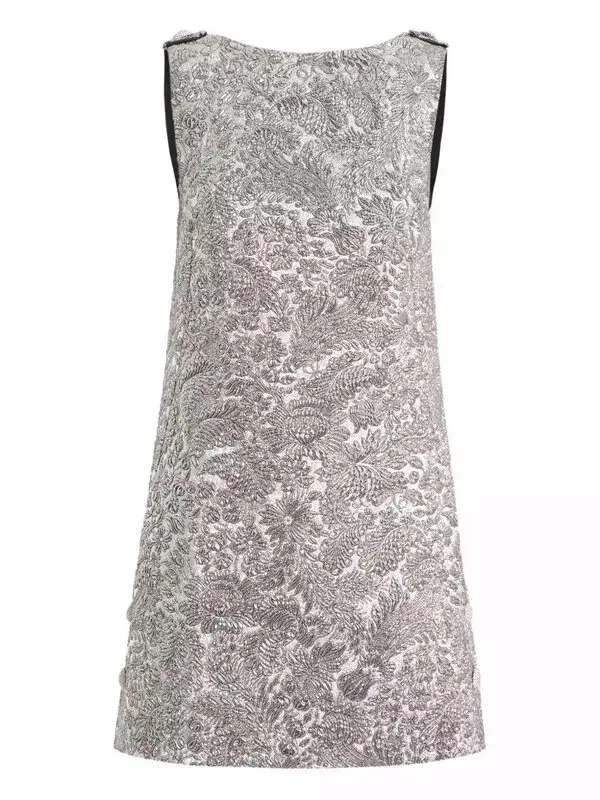 Dolce & Gabbana Floral-jacquard Mini Dress