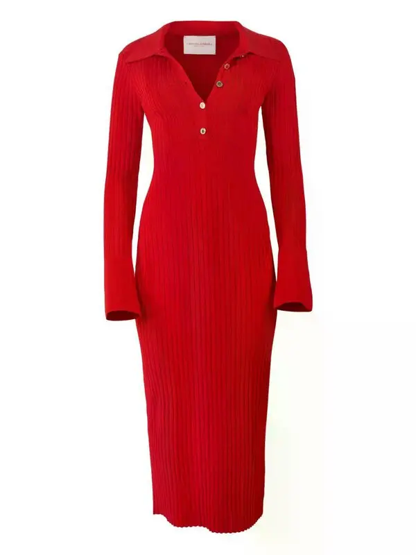 Carolina Herrera Henley Midi Dress