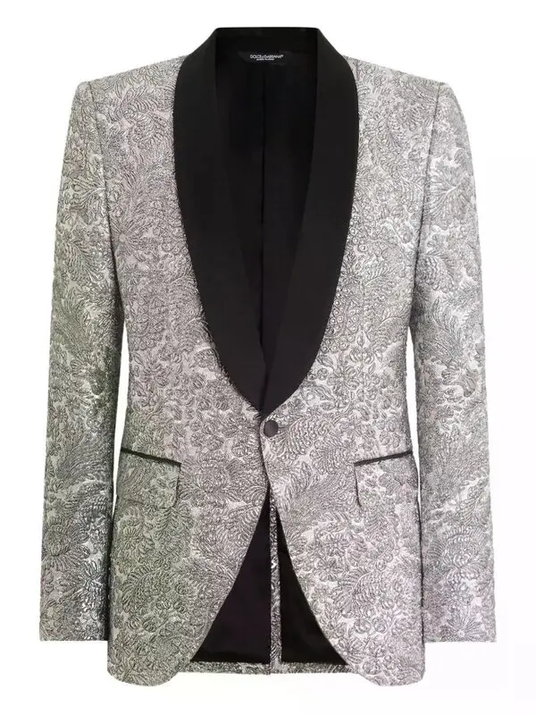 Dolce & Gabbana Floral Single-breasted Blazer