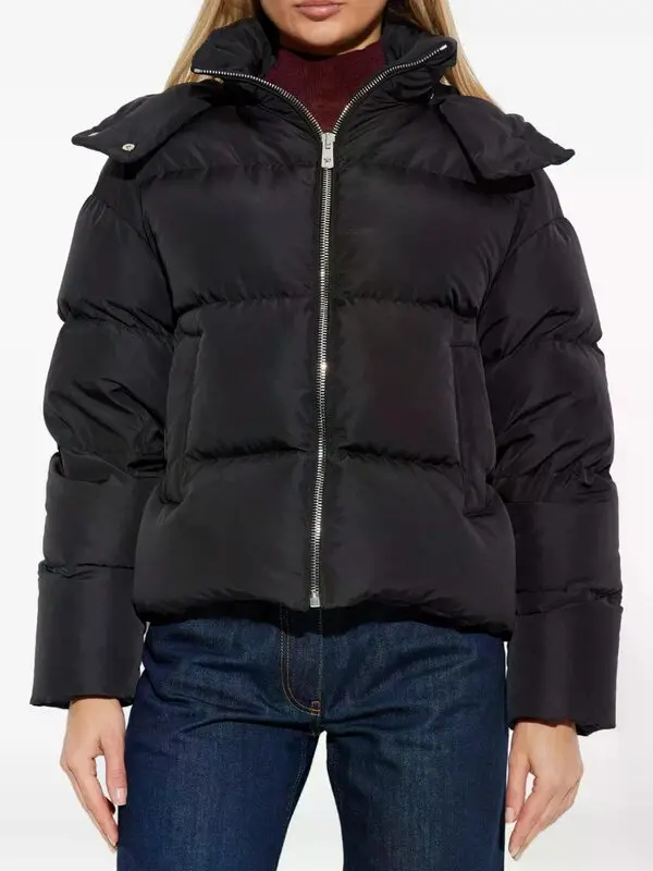 Versace Hooded Zip-fastening Jacket - Black
