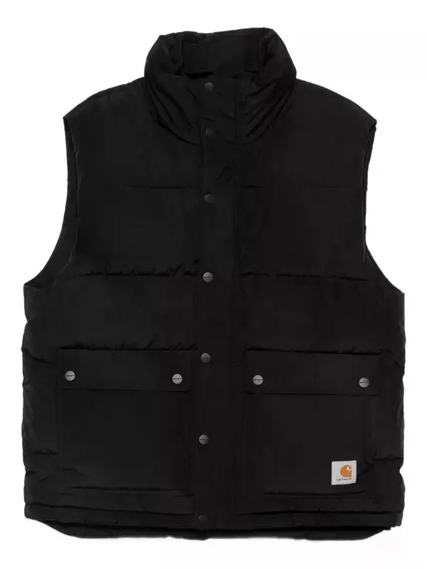 Carhartt Work In Progress Padded Gilet With Press-stud Closure