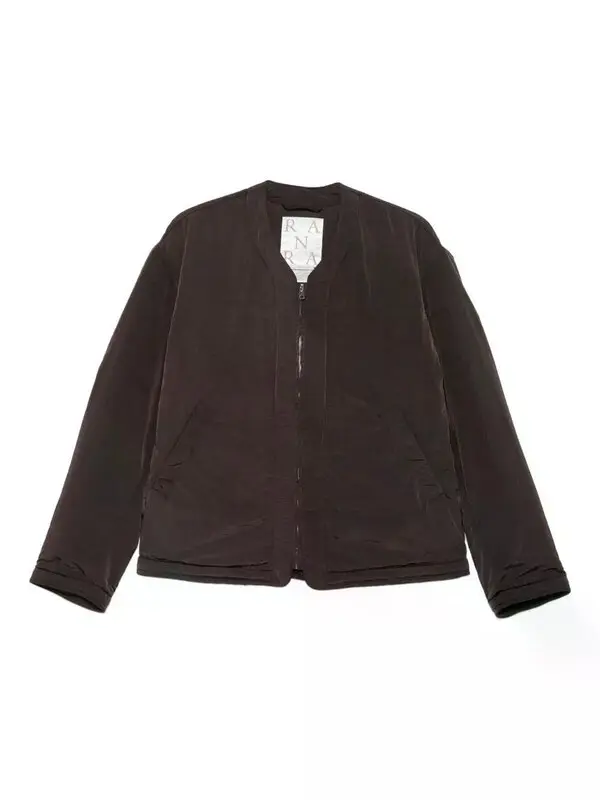 RANRA Logo-embroidered Jacket - Brown
