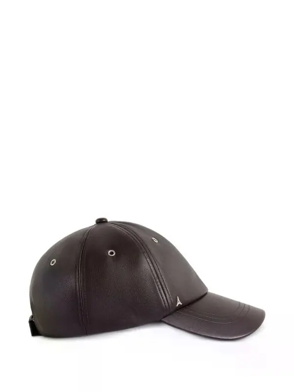 Manière De Voir Faux Leather Baseball Cap