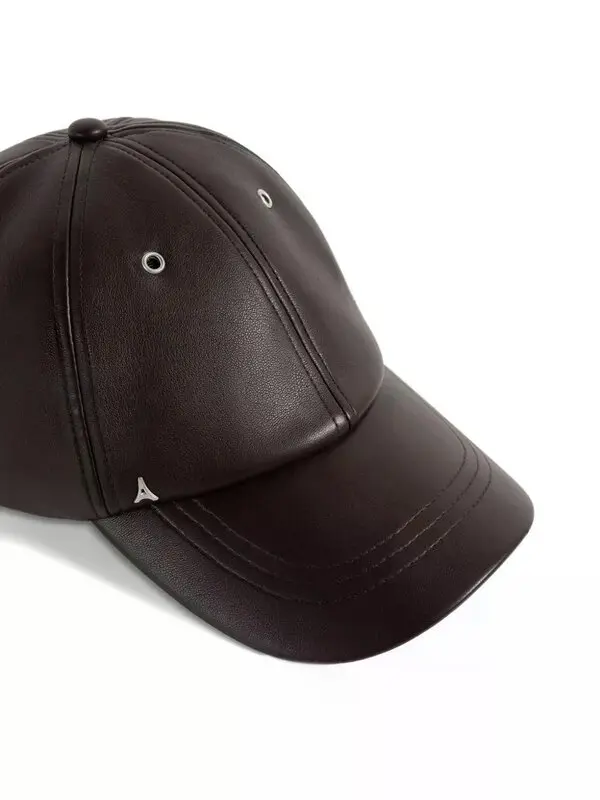 Manière De Voir Faux Leather Baseball Cap