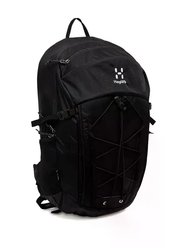 HAGLOFS Logo Drawstring Backpack - Black