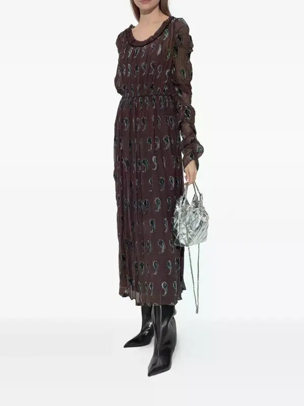 Tory Burch Paisley-print Midi Dress