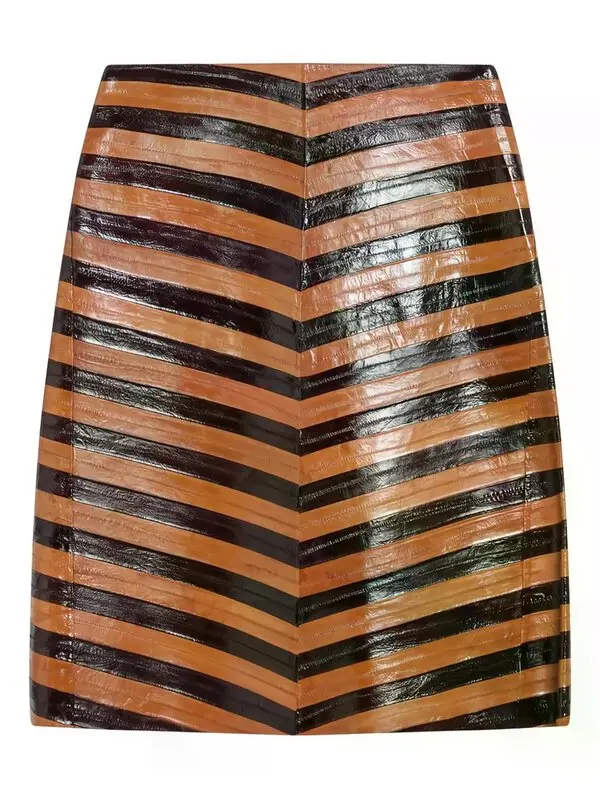 Fendi Striped Mini Skirt