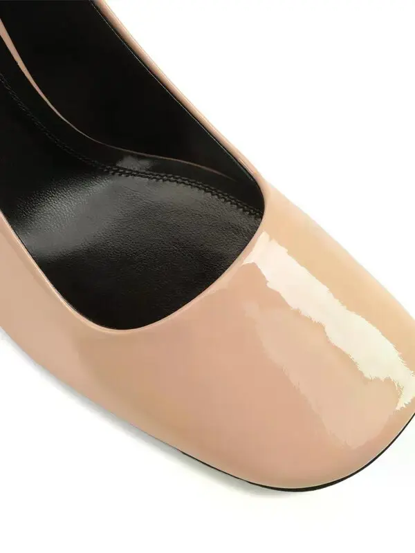 SERGIO ROSSI 80mm Square-toe Pumps - Neutrals