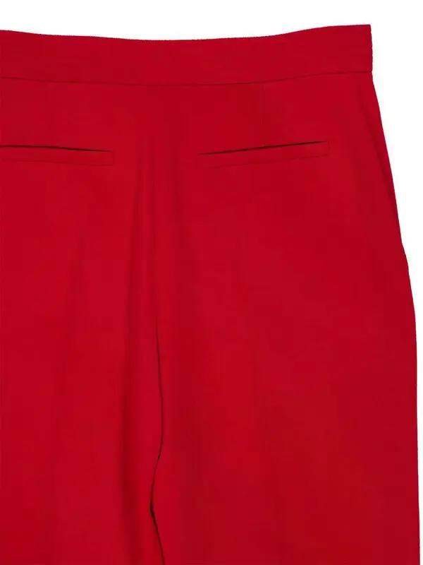 Valentino Garavani V-detail Wool-crepe Trousers