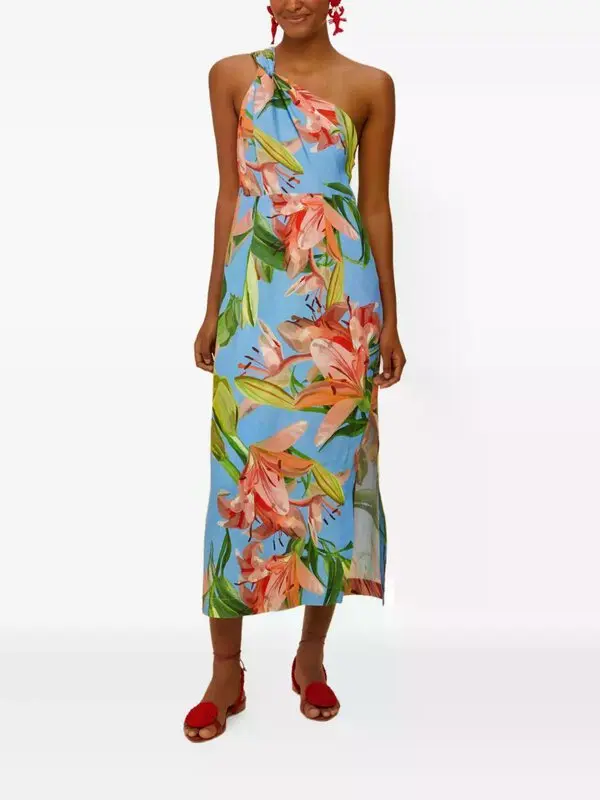 Farm Rio Floral-print Midi Dress