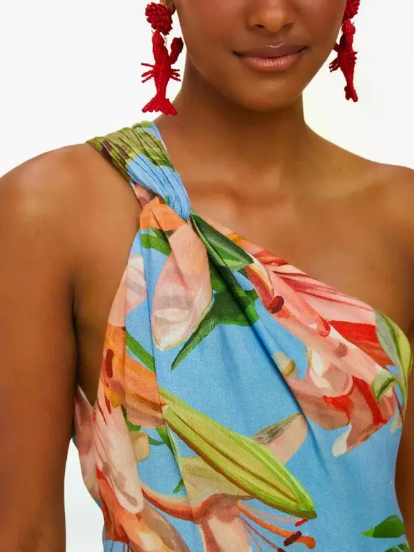 Farm Rio Floral-print Midi Dress