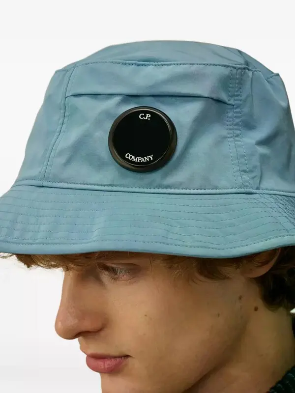C.P. COMPANY Logo Patch Bucket Hat - Blue