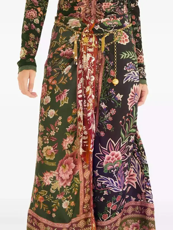 Farm Rio Floral Print Midi Dress