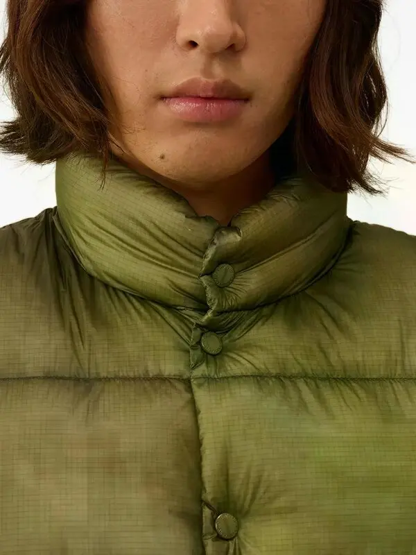 C.P. COMPANY Button-fastening Padded Gilet - Green