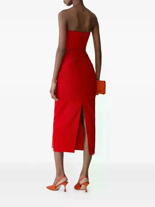 Carolina Herrera Strapless Ruched Dress