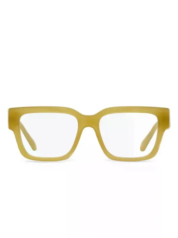 FERRAGAMO Rectangular Frame Glasses - Yellow