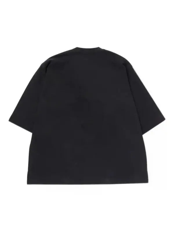 AND WANDER Chest-pocket Short-sleeve T-shirt - Black
