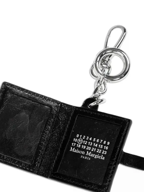 MAISON MARGIELA Stitch-detail Keyring - Black