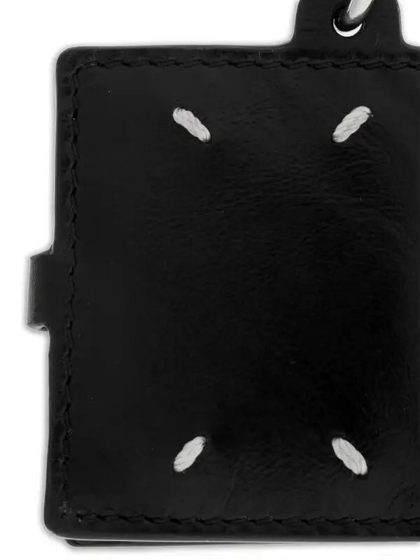 MAISON MARGIELA Stitch-detail Keyring - Black