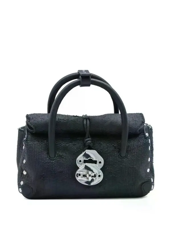 ZANELLATO Dotta Studded Tote Bag - Black