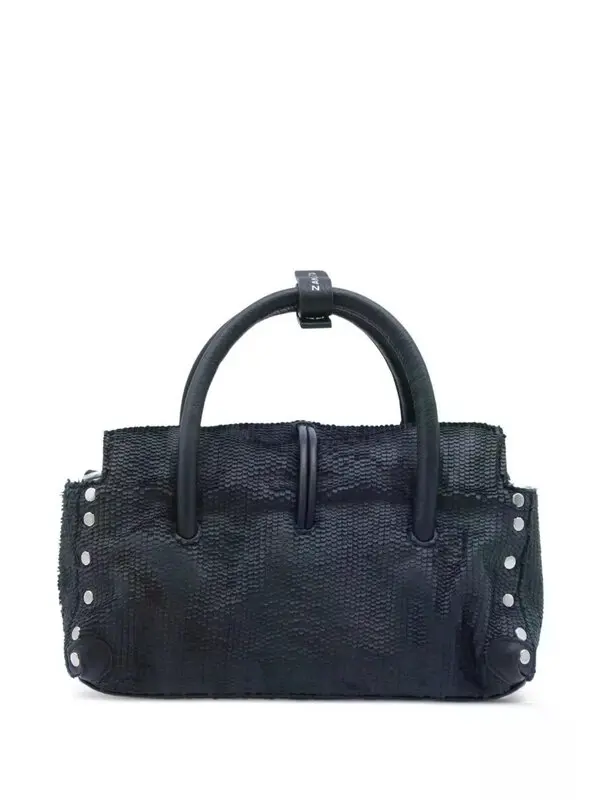 ZANELLATO Dotta Studded Tote Bag - Black