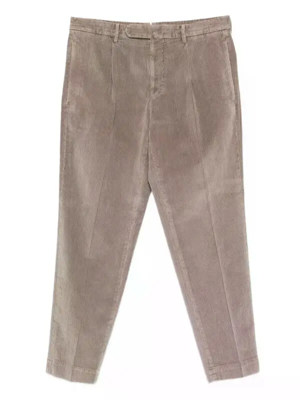 DELL'OGLIO Pleated Corduroy Trousers