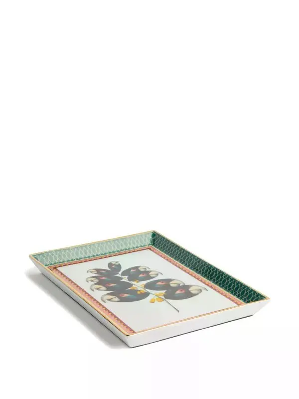 La DoubleJ Parrotstem-print Trinket Tray