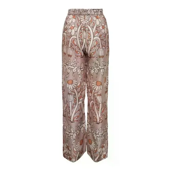 Biyan Printed Silk Trousers