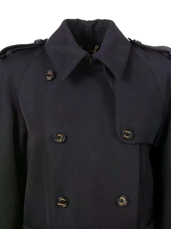 SEALUP Atena Buckle-belt Trench Coat - Blue