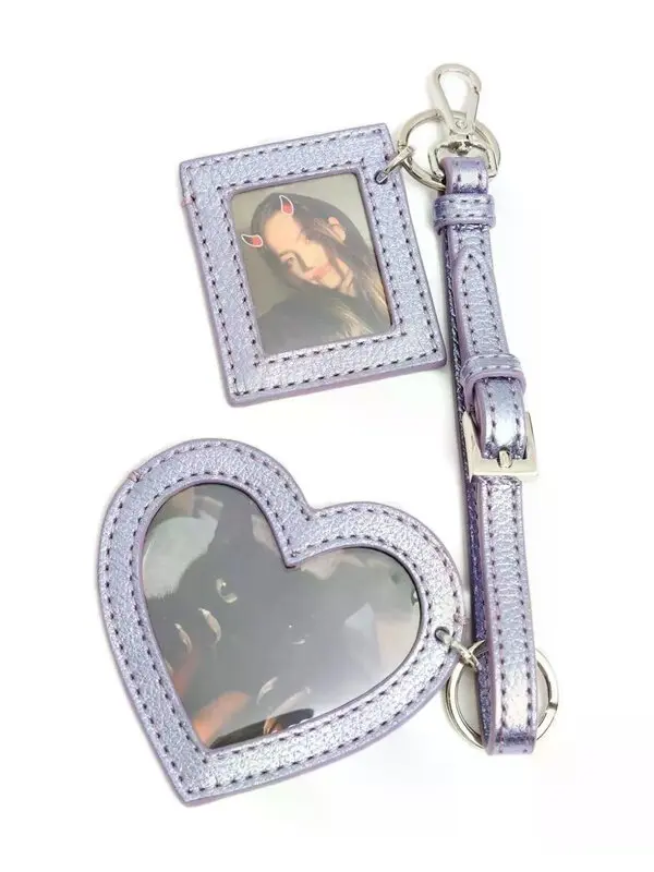 PEPA SALAZAR Heart-frame Charm - Purple