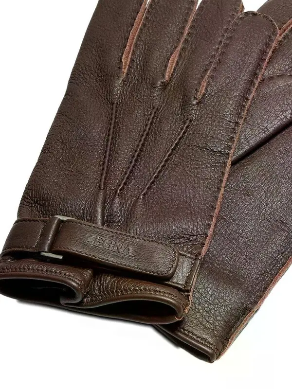 Zegna Peccary Leather Gloves