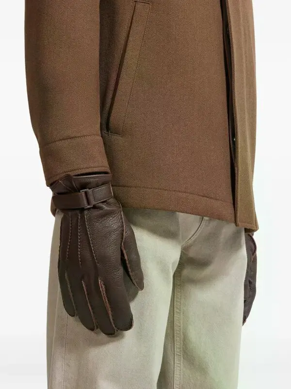 Zegna Peccary Leather Gloves