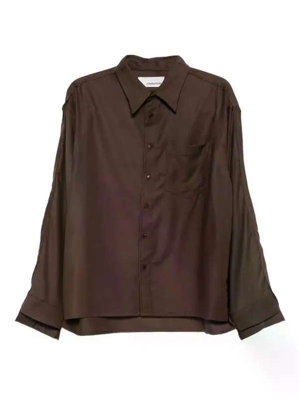 COSTUMEIN Patch-pocket Shirt - Brown