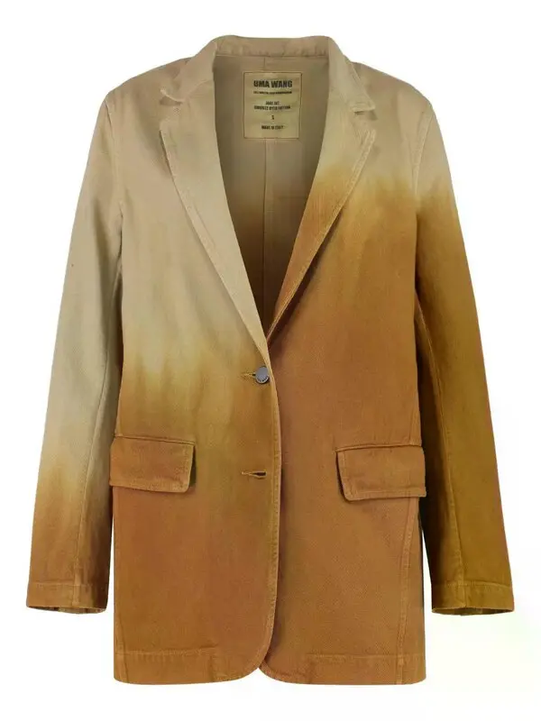 UMA WANG Single-breasted Blazer - Brown