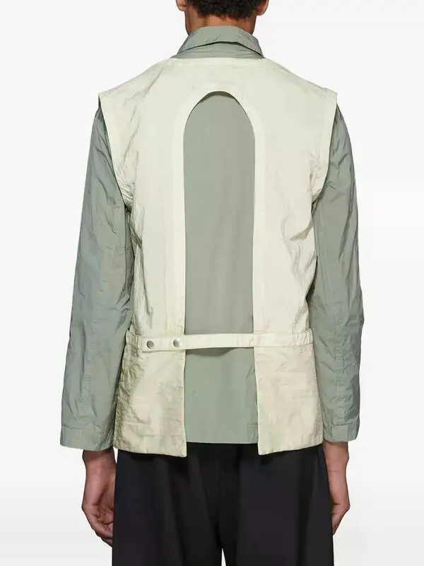 JIL SANDER Belted Back-detail Vest - Neutrals