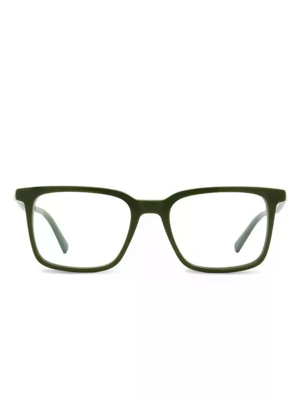 FERRAGAMO Gancini Rectangular Eyeglasses - Green