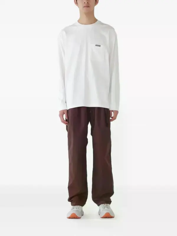 AND WANDER Chest-pocket Long-sleeve T-shirt