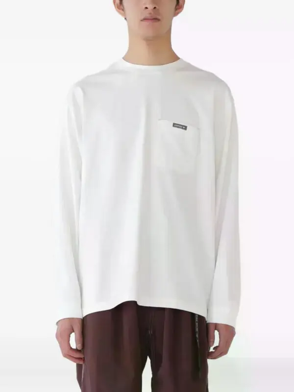 AND WANDER Chest-pocket Long-sleeve T-shirt