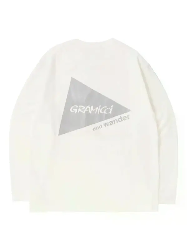 AND WANDER Chest-pocket Long-sleeve T-shirt
