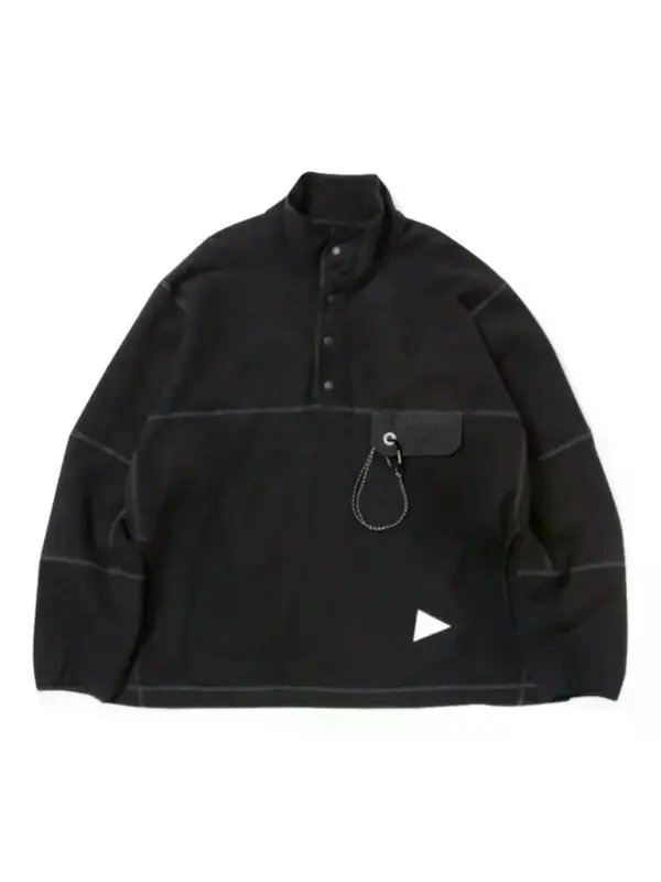 AND WANDER Buttoned Chest-pocket Sweater