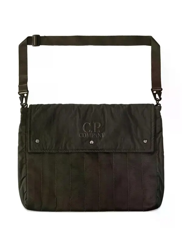 C.P. COMPANY Topstitched Detail Shoulder Bag - Green