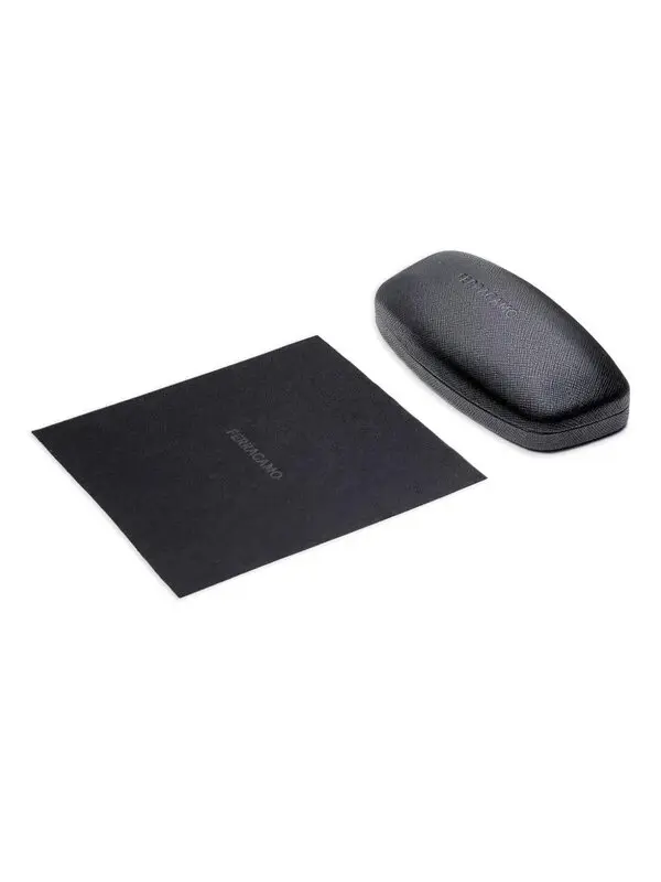 FERRAGAMO Logo Rectangular Eyeglasses - Blue