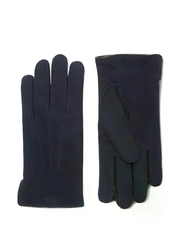Zegna Suede Gloves - Blue