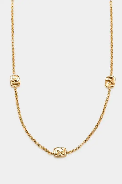 KATIE LOXTON Bea Waterproof Choker Necklace With Molten Charm Detailing