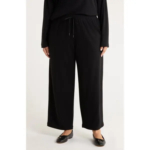 Caslon Wide Leg Ankle Sweatpants
