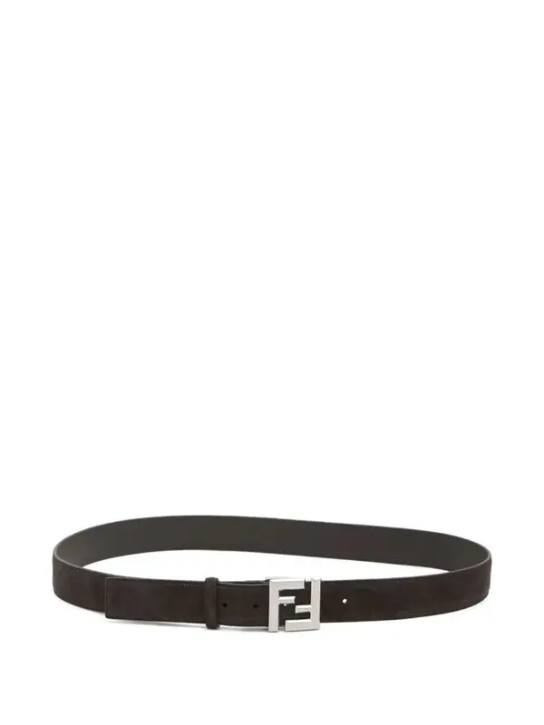 Fendi Squared Ff Belt Accessories - Brown