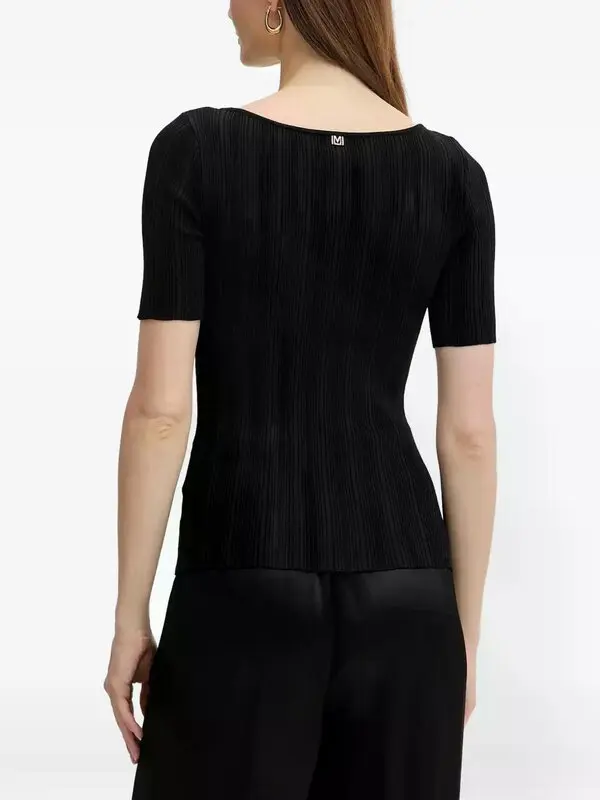 MARCIANO Ribbed V-neck T-shirt
