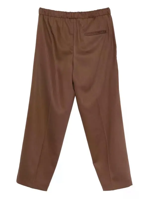 COSTUMEIN Drawstring Tailored Trousers - Brown