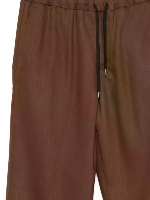COSTUMEIN Drawstring Tailored Trousers - Brown