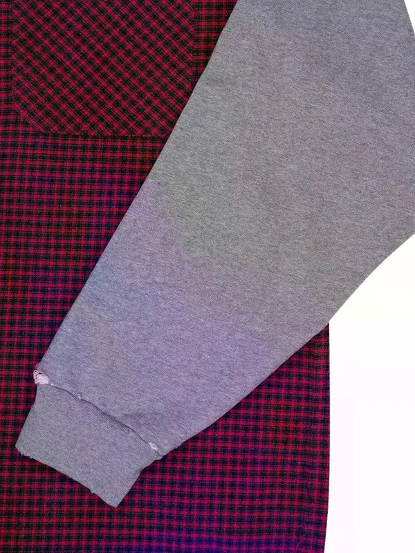 Balenciaga Hooded Check Shirt Jacket